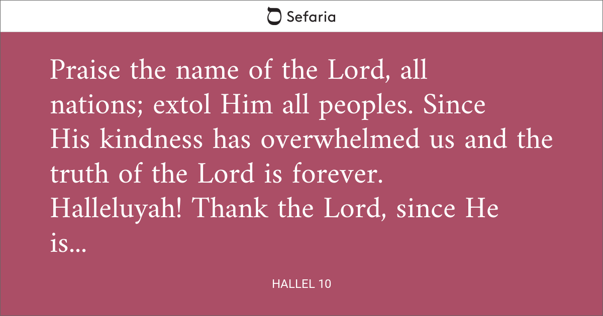 Hallel 10