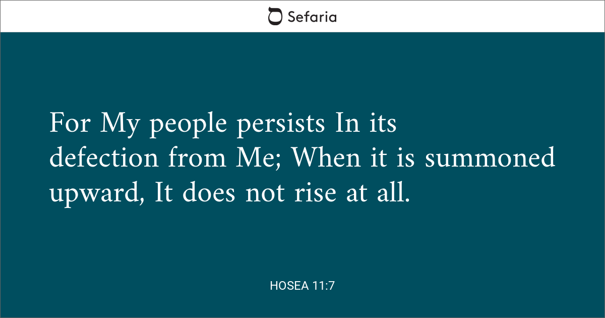 Hosea 11:7