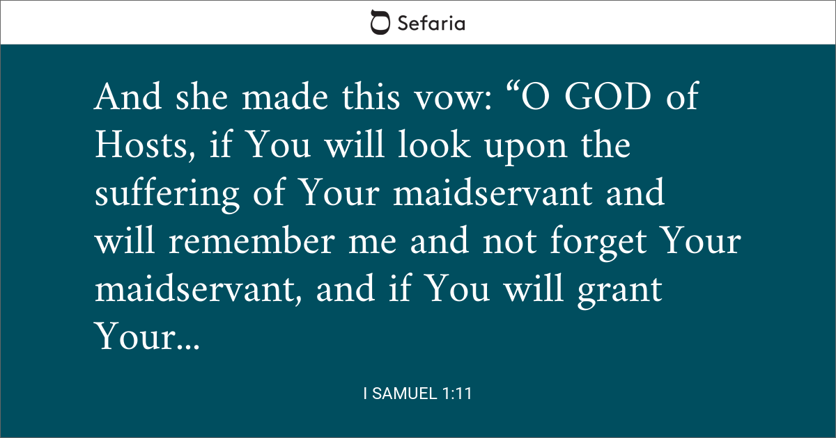 I Samuel 1 11