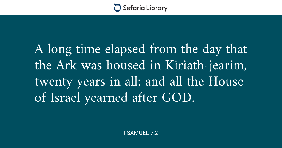 I Samuel 7:2