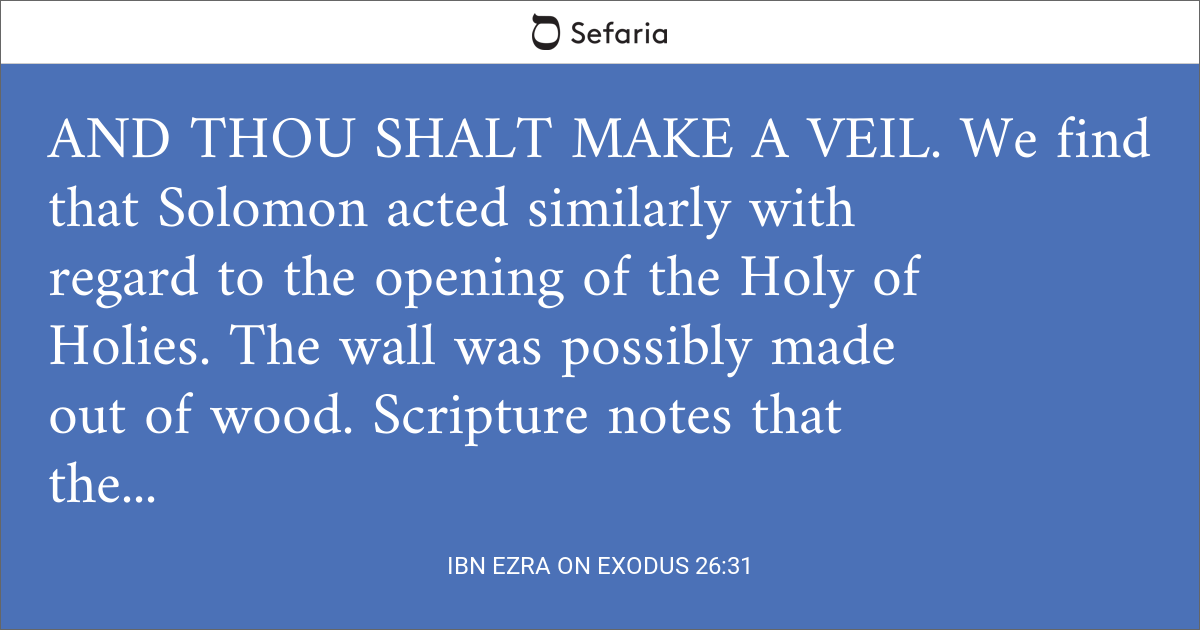 Ibn Ezra on Exodus 26:31