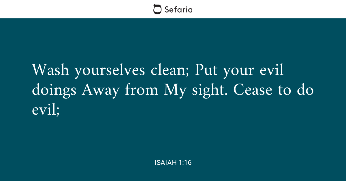 Isaiah 1:16