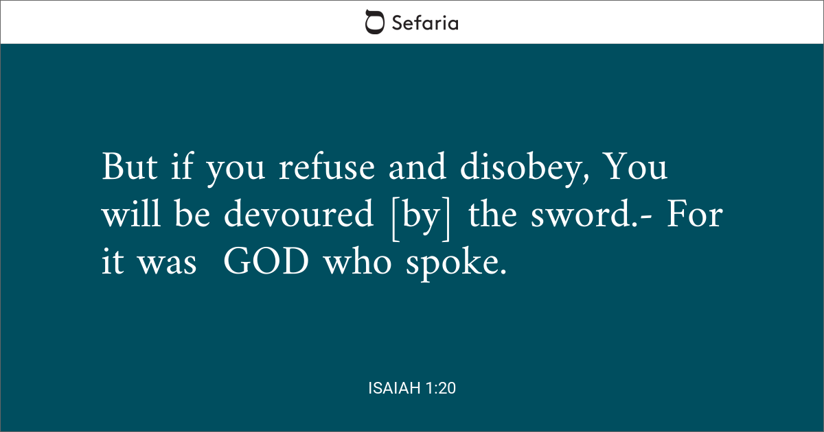 Isaiah 1:20