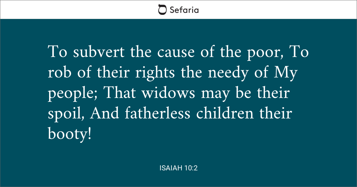 Isaiah 10:2