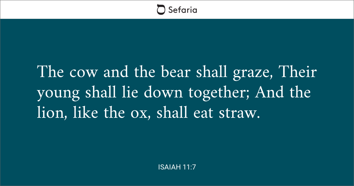 Isaiah 11:7