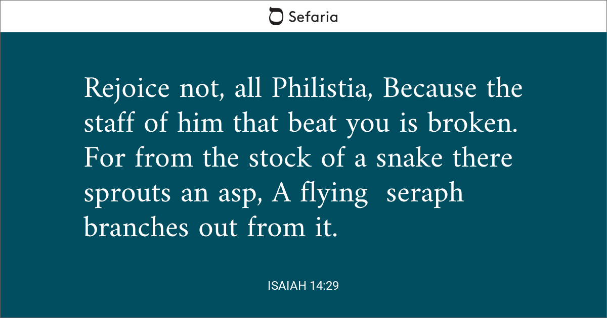 Isaiah 14:29