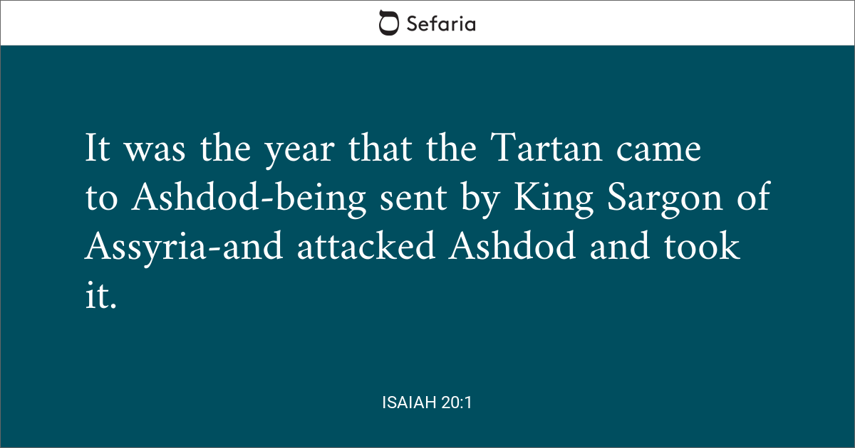 Isaiah 20:1
