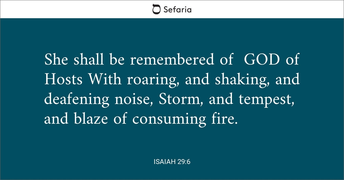 Isaiah 29:6