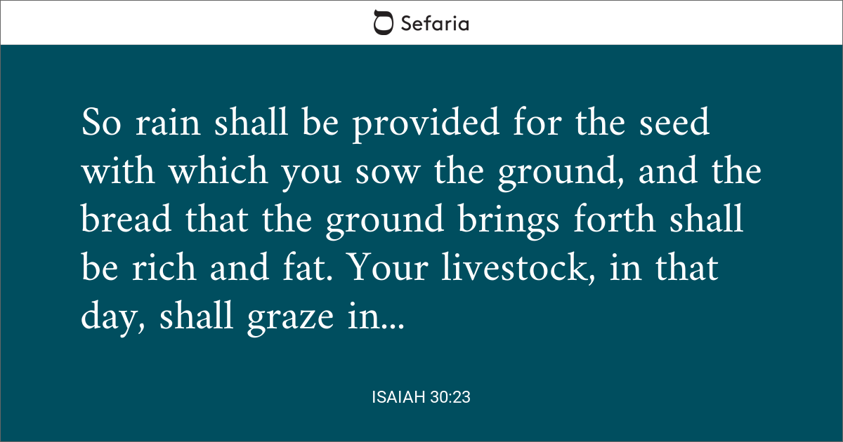 Isaiah 30:23