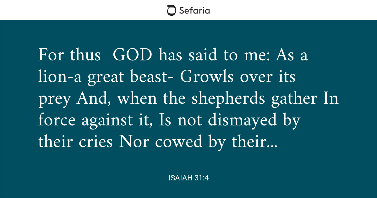 Isaiah 31:4