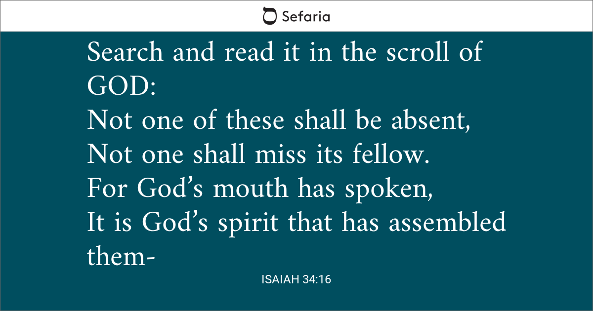 Isaiah 34:16