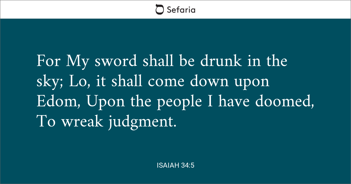 Isaiah 34:5