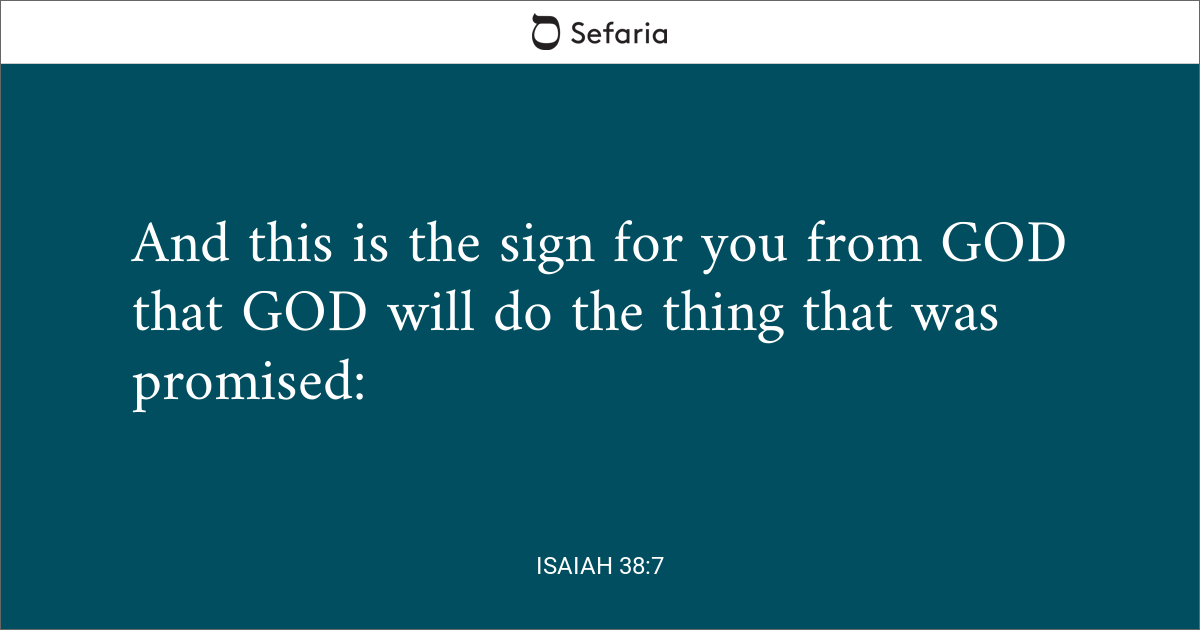 Isaiah 38:7