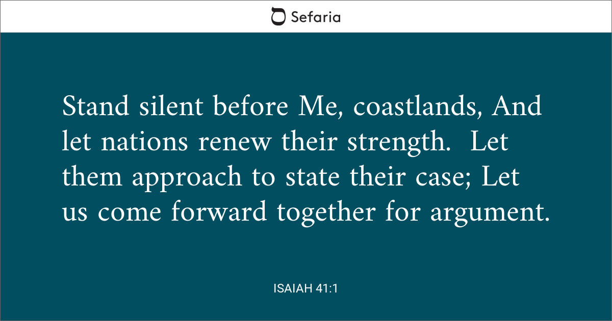 Isaiah 41:1
