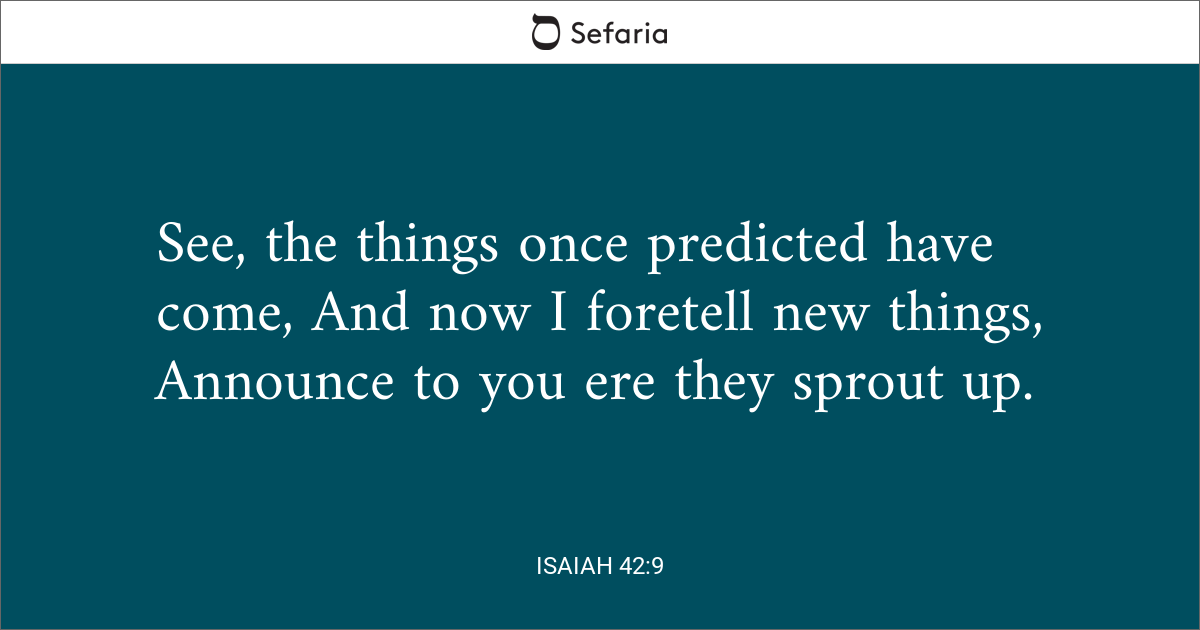 Isaiah 42:9
