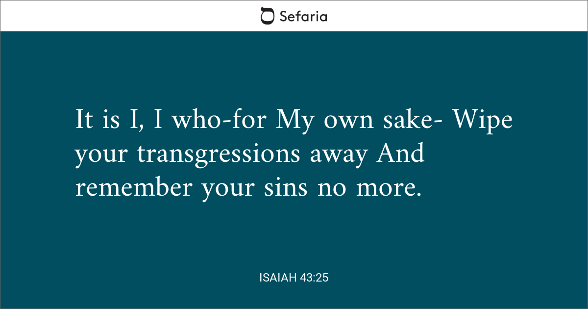 Isaiah 43:25