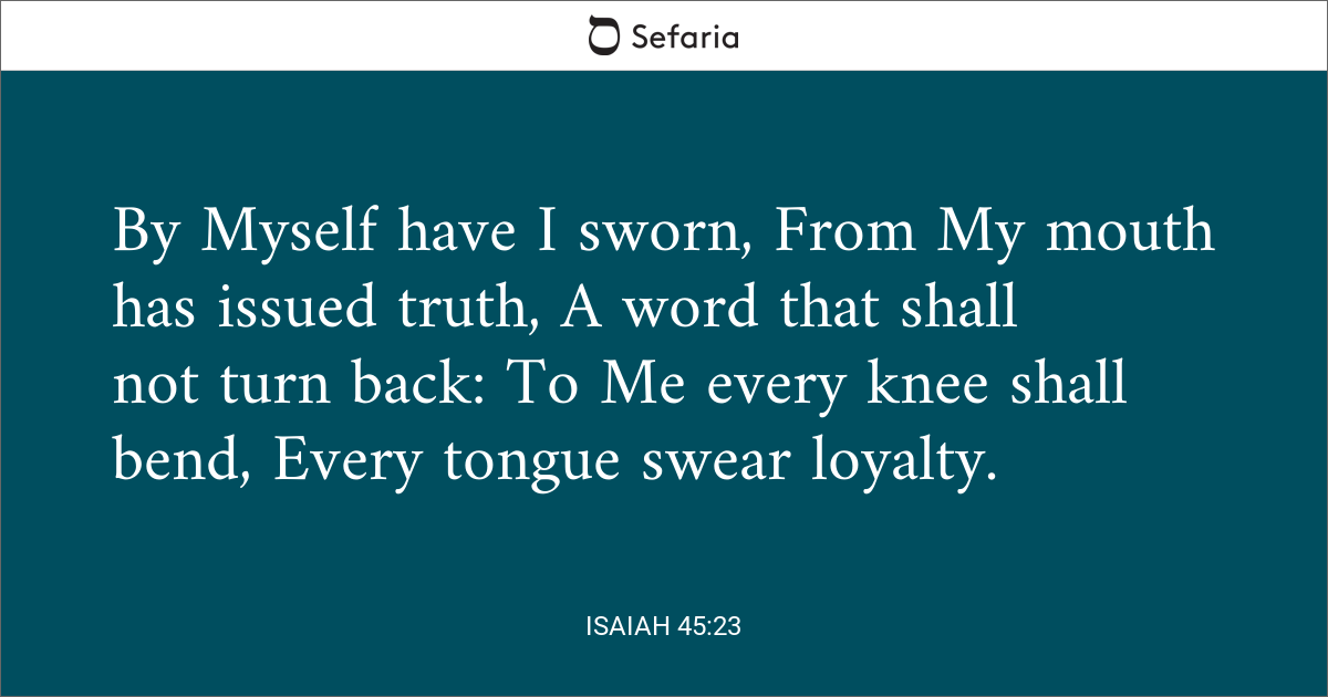 Isaiah 45:23