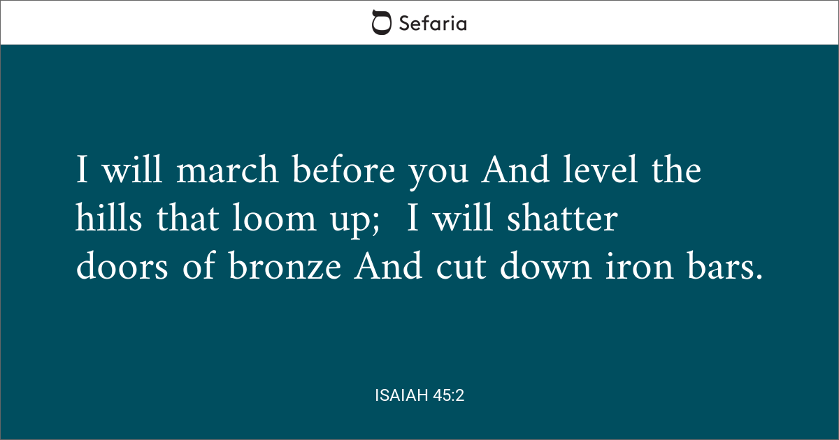 Isaiah 45:2