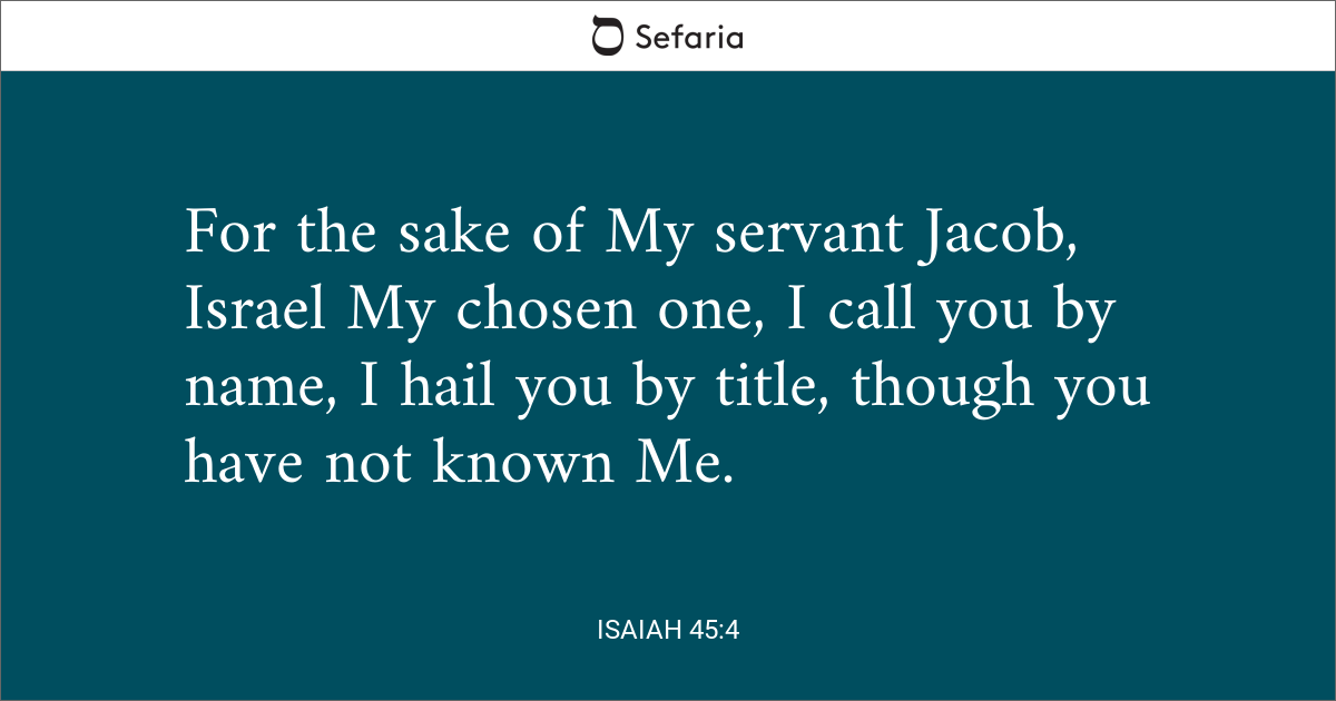 Isaiah 45:4