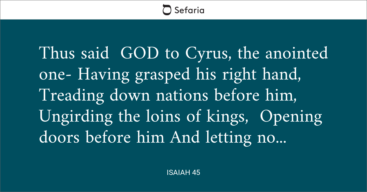 Isaiah 45