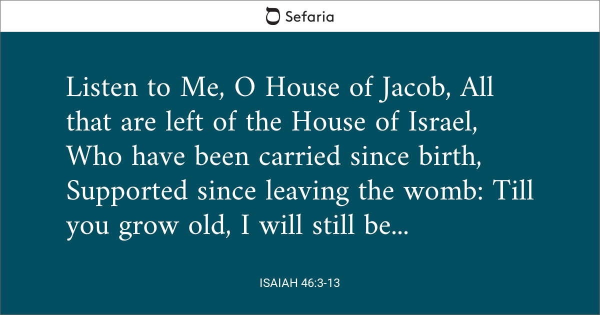 Isaiah 46:3-13