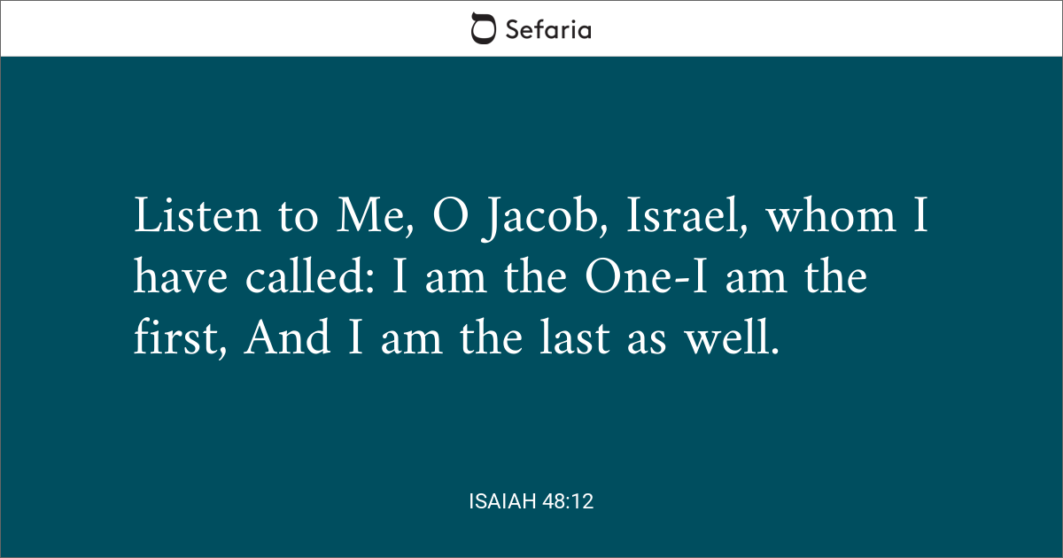 Isaiah 48:12