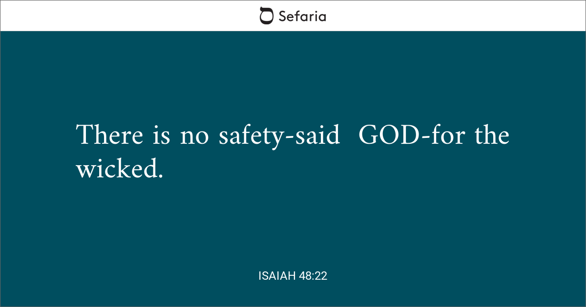 Isaiah 48:22