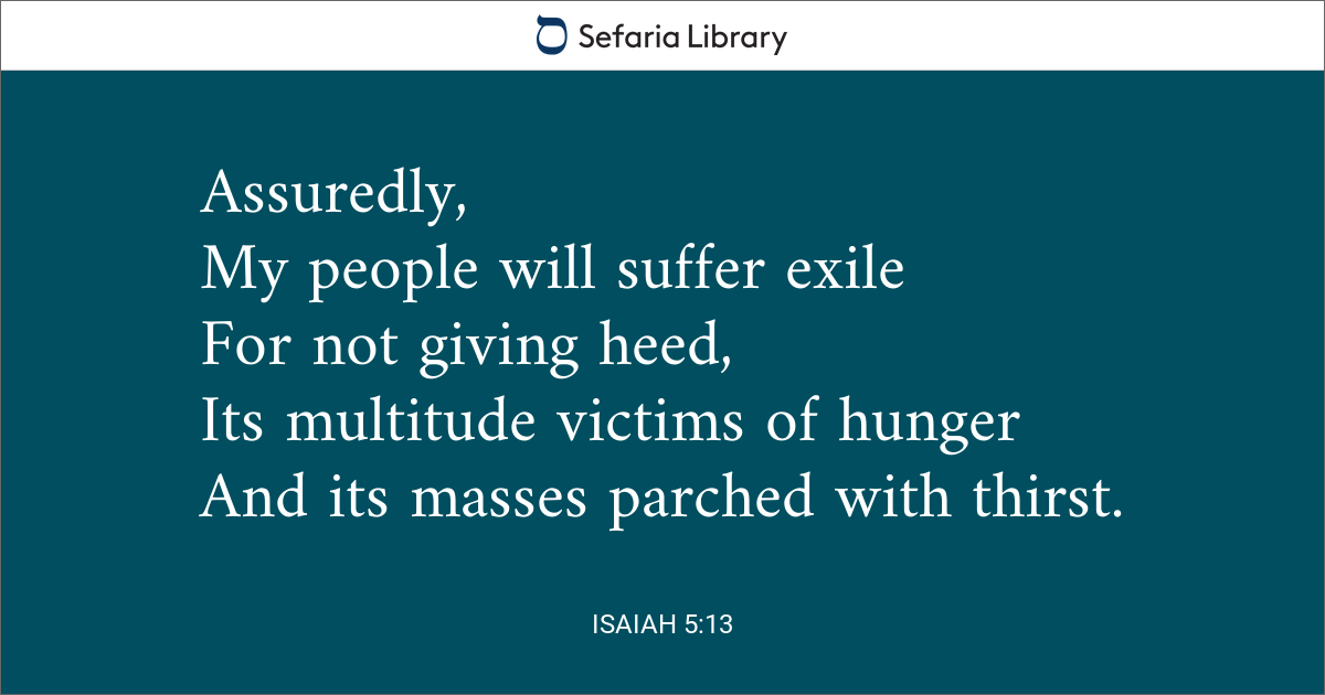 Isaiah 5:13