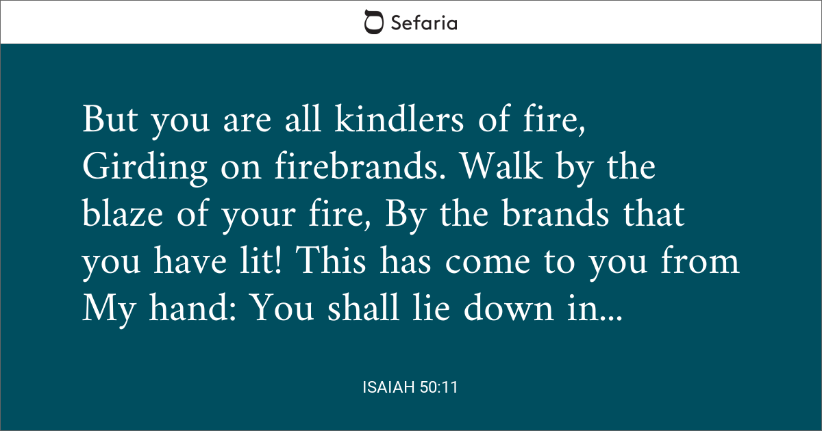 Isaiah 50:11