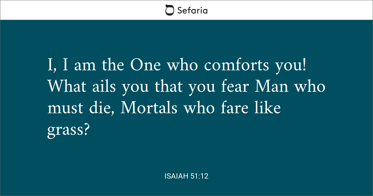 Isaiah 51:12