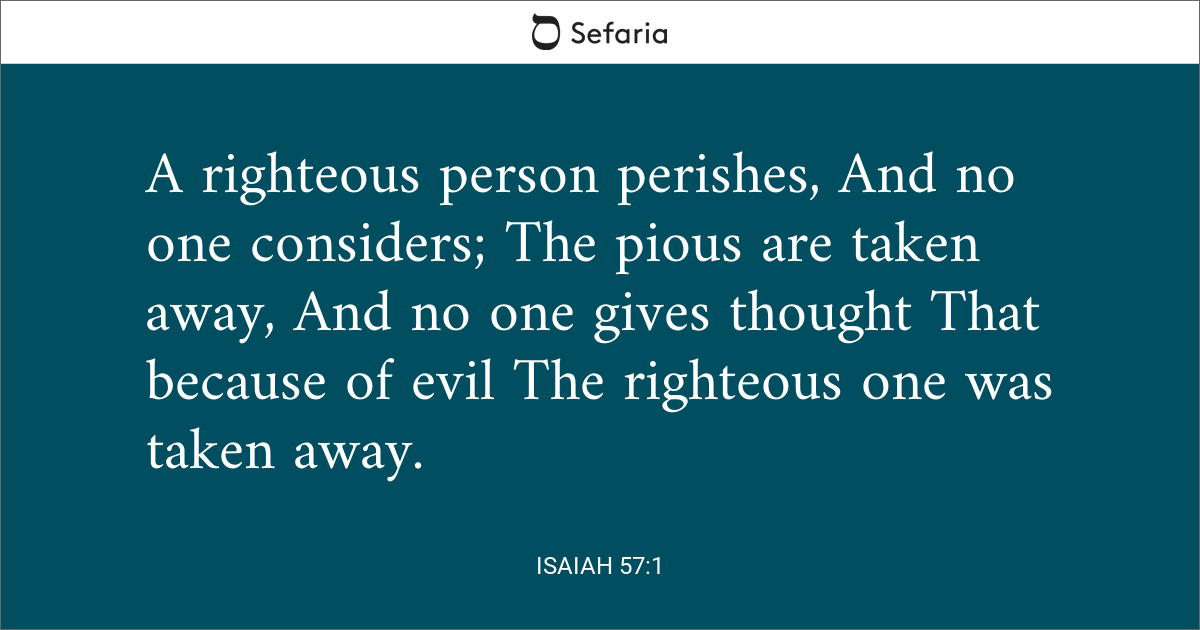 Isaiah 57:1