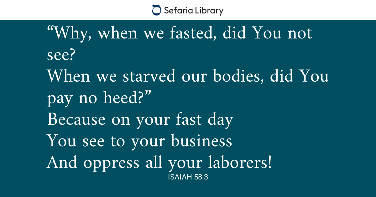 Isaiah 58:3