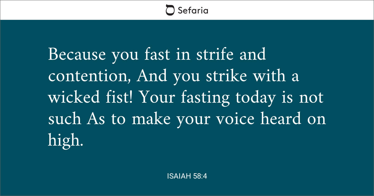 Isaiah 58:4