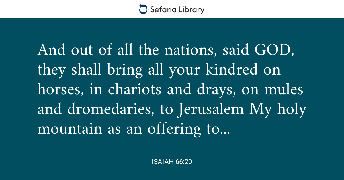 Isaiah 66:20