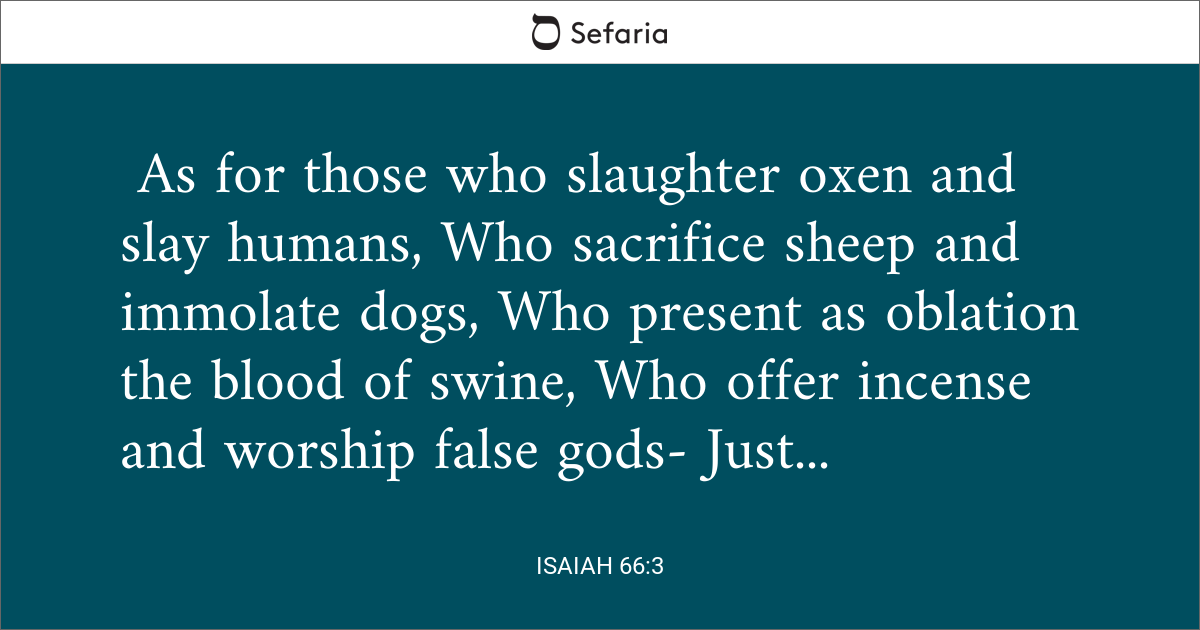 Isaiah 66:3