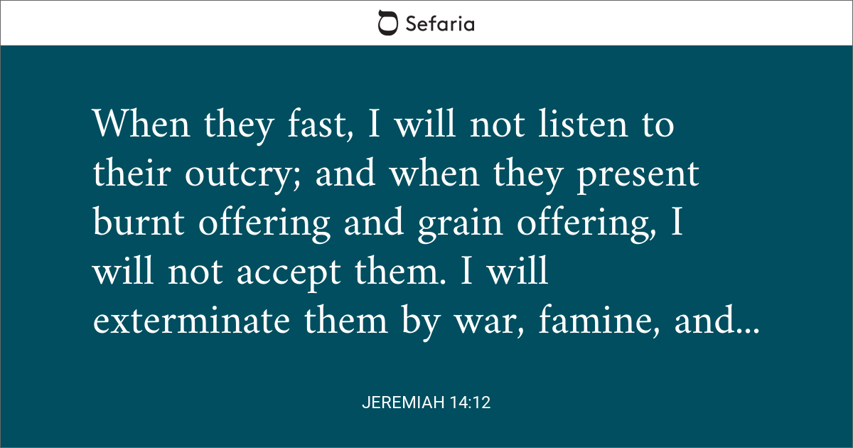 Jeremiah 14:12