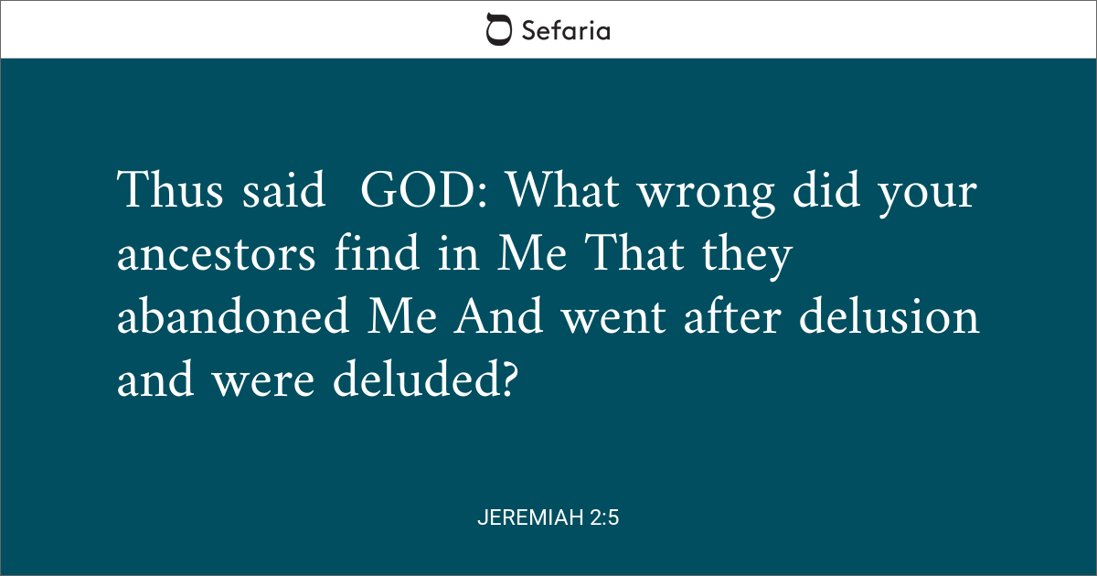 Jeremiah 2:5