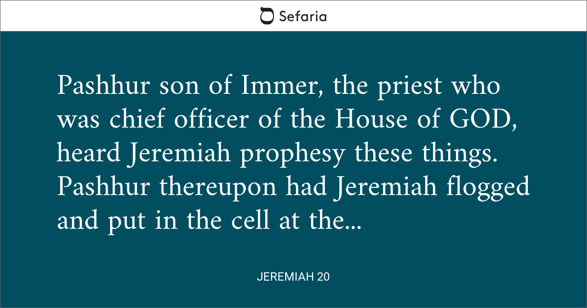 Jeremiah 20