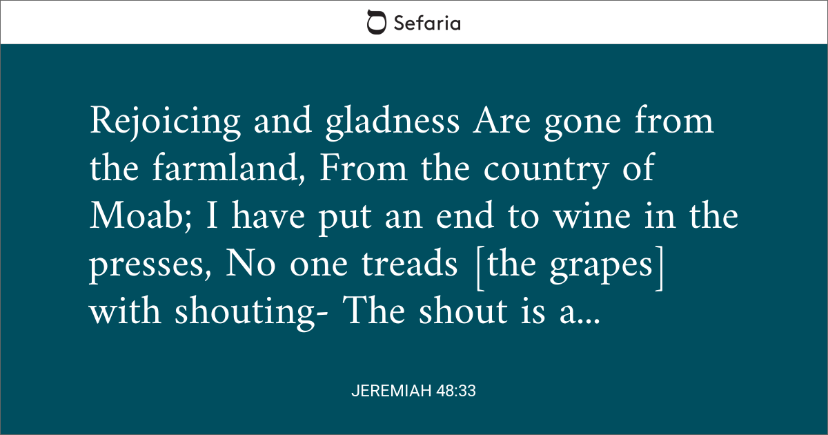 Jeremiah 48:33
