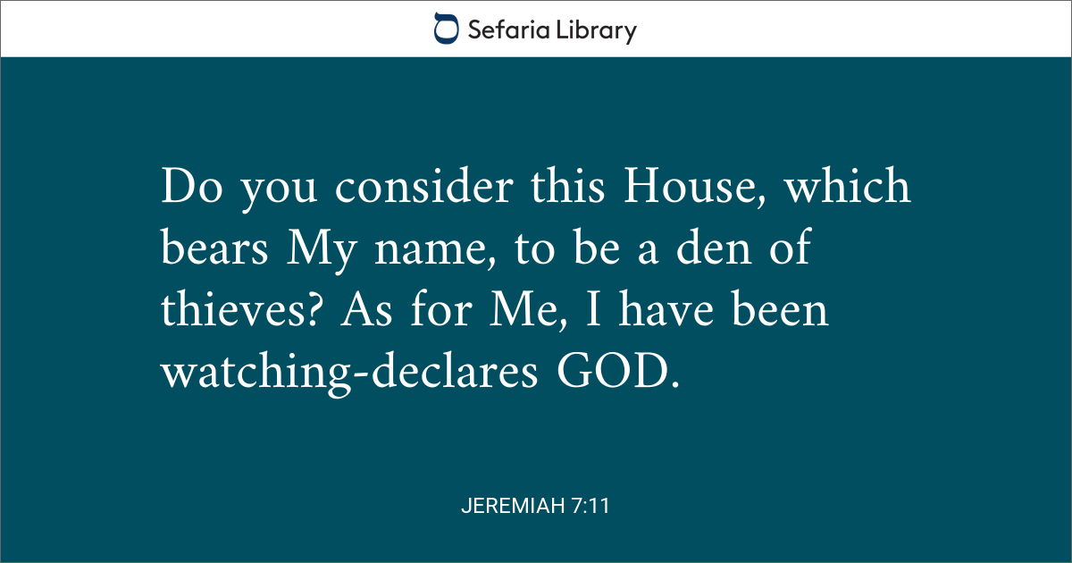 Jeremiah 7:11