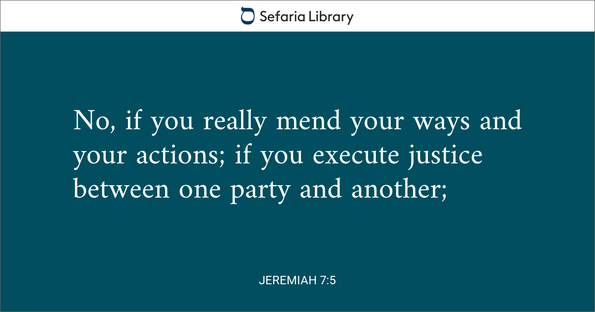 Jeremiah 7:5