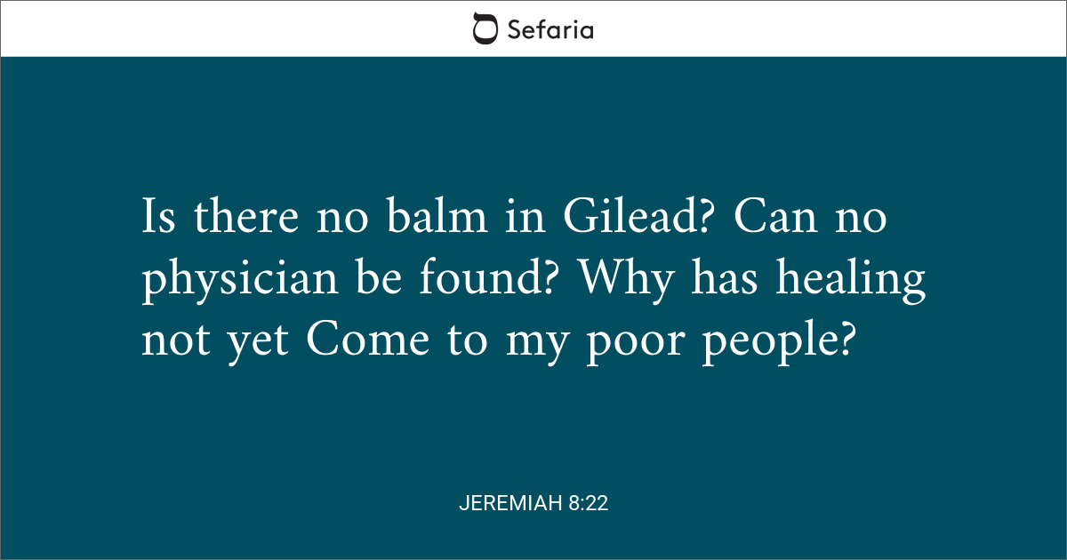 Jeremiah 8:22