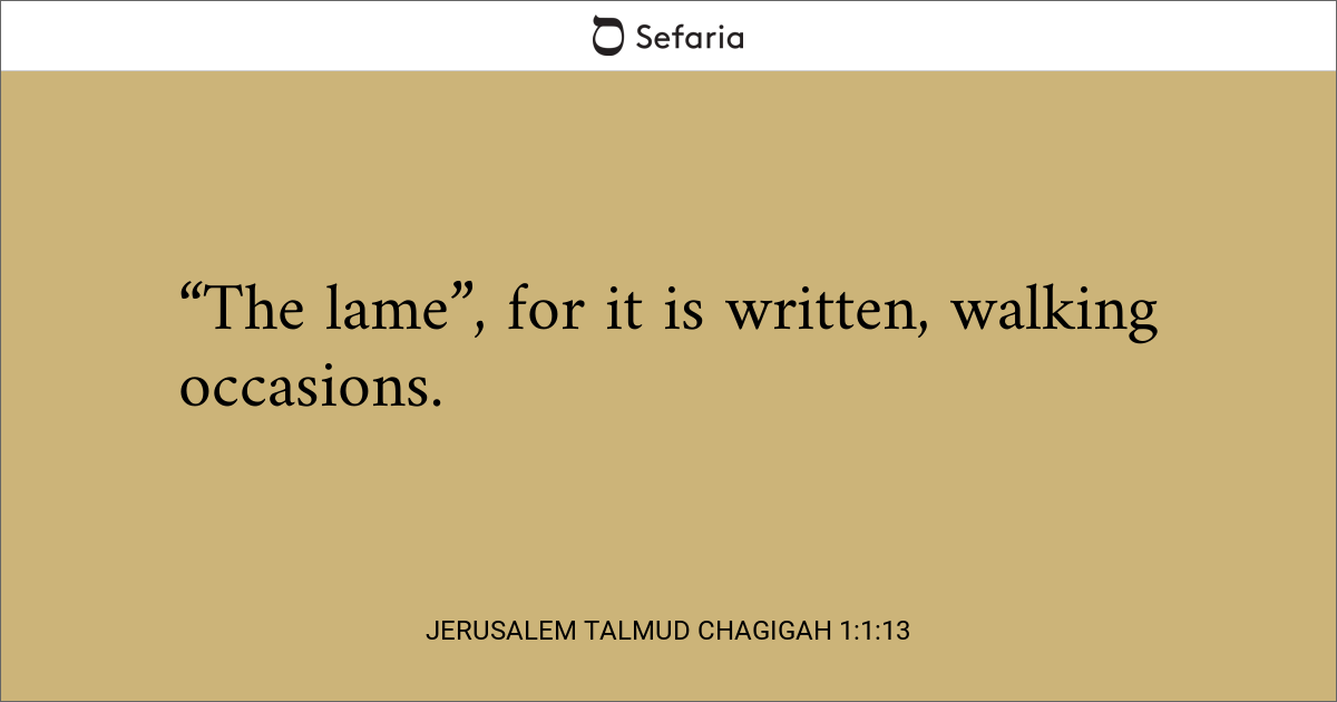Jerusalem Talmud Chagigah 1:1:13