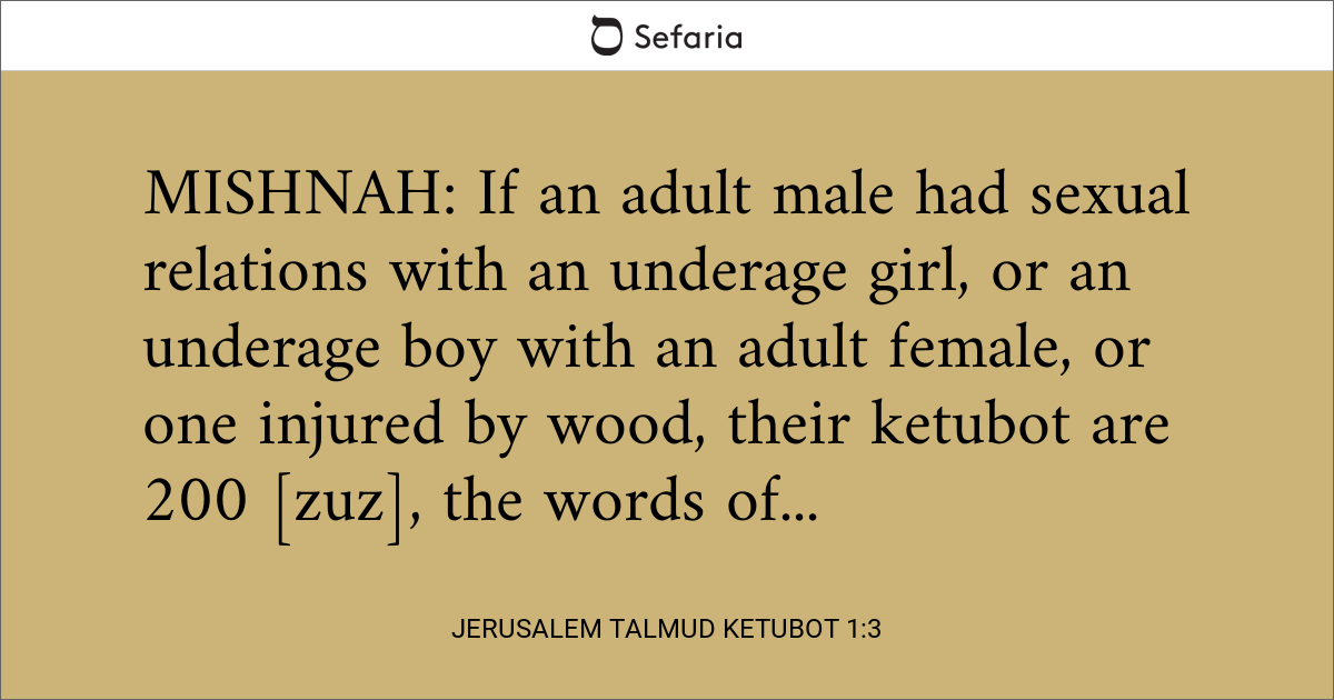 Jerusalem Talmud Ketubot 1:3