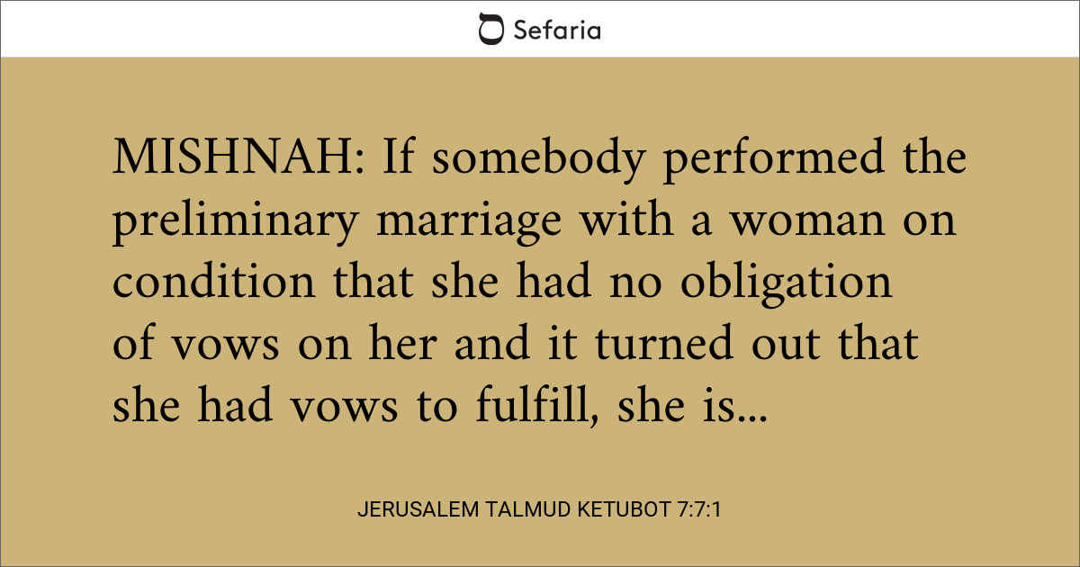 Jerusalem Talmud Ketubot 7:7:1