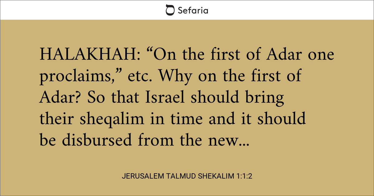 Jerusalem Talmud Shekalim 1:1:2
