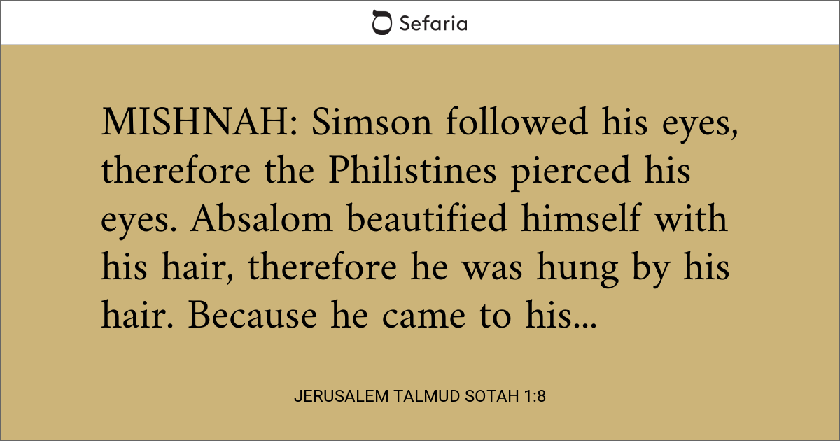 Jerusalem Talmud Sotah 1:8