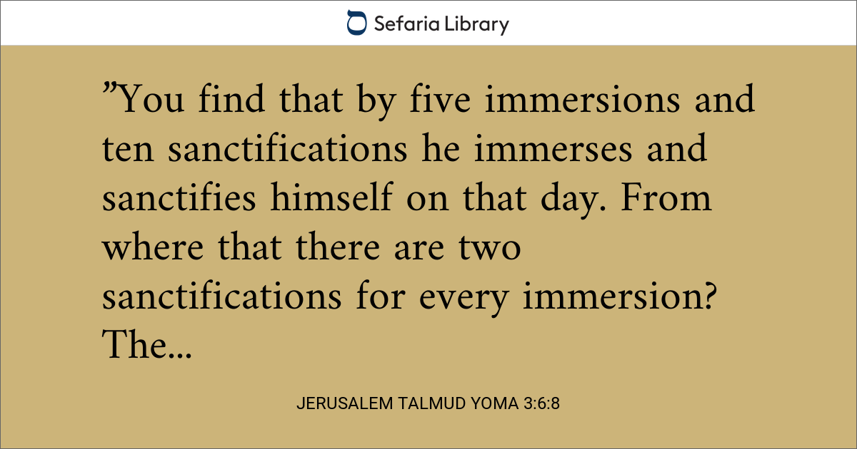 Jerusalem Talmud Yoma 3:6:8 | Sefaria Library