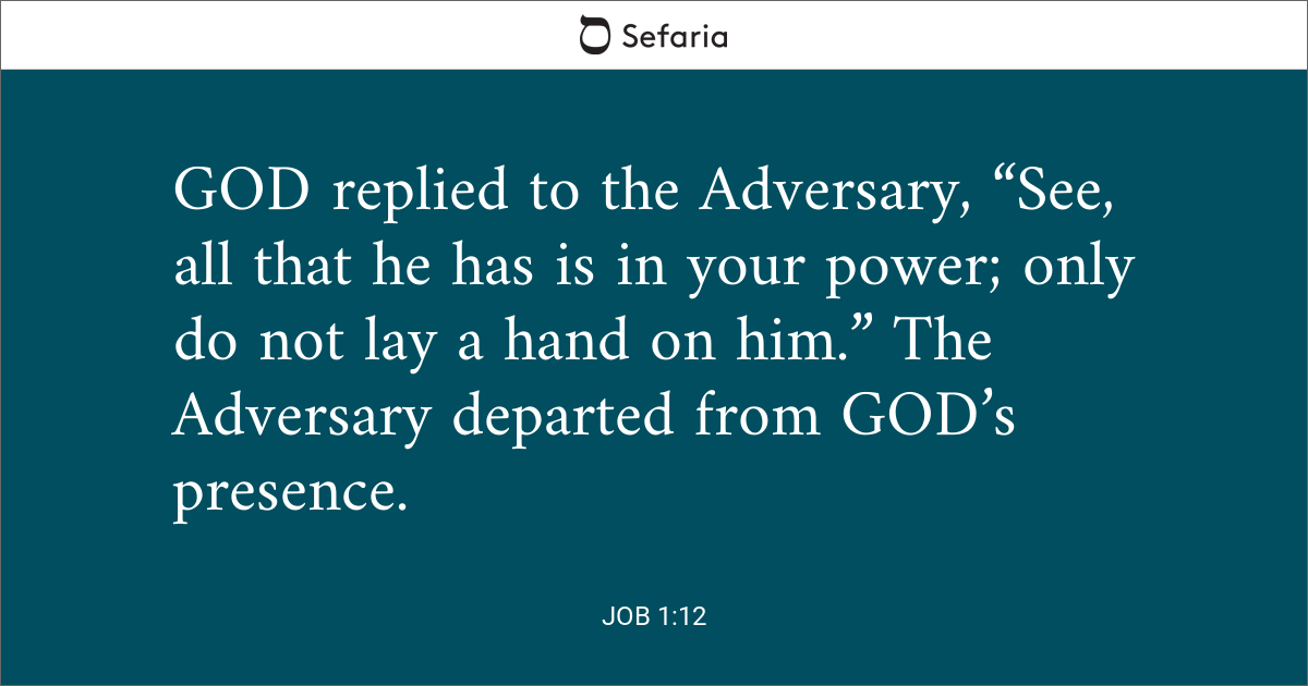 Job 1:12