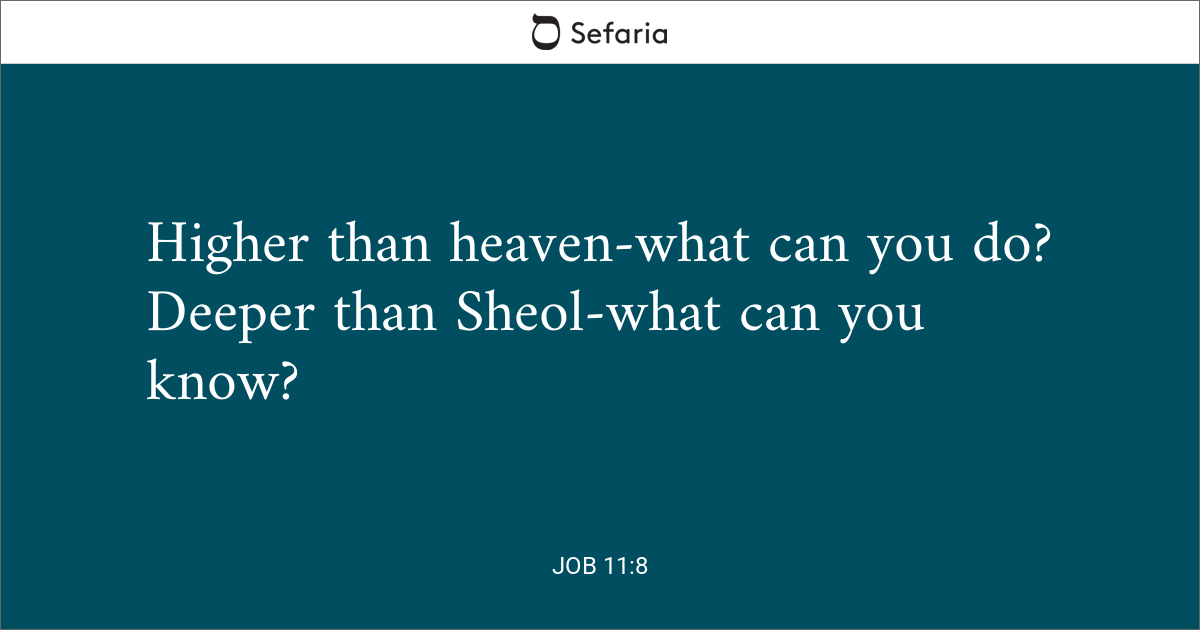 Job 11:8